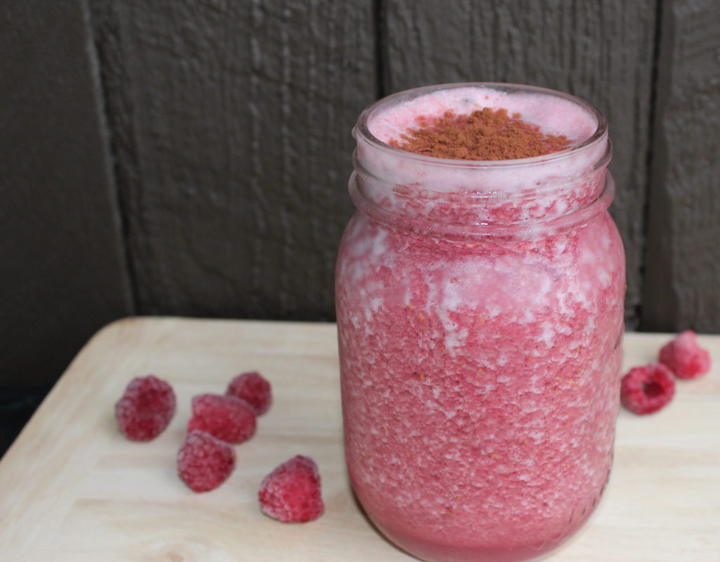 Chocolate Raspberry Protein Shake - Plants for PCOS